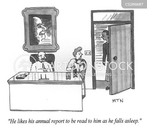 Annual Report Cartoons and Comics - funny pictures from CartoonStock