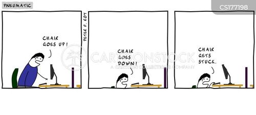 Desk Chairs Cartoons and Comics - funny pictures from CartoonStock