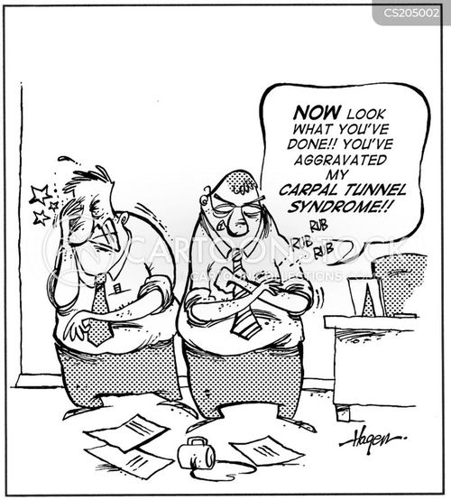 Carpal Tunnel Cartoons and Comics - funny pictures from CartoonStock