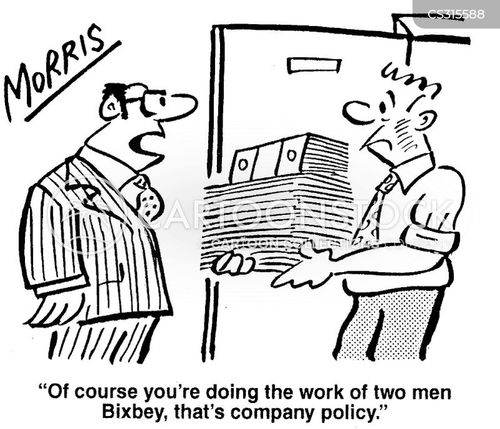 Company Policies Cartoons and Comics - funny pictures from CartoonStock