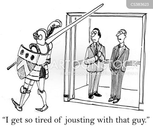 Jousted Cartoons and Comics - funny pictures from CartoonStock