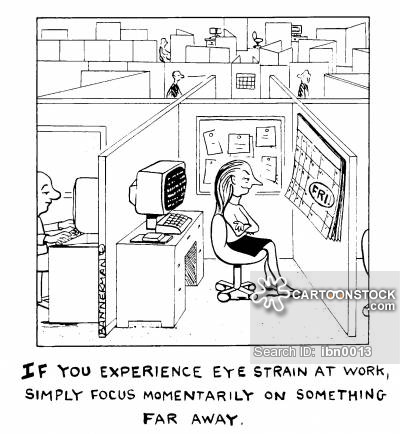 Eye Strain Cartoons and Comics - funny pictures from CartoonStock