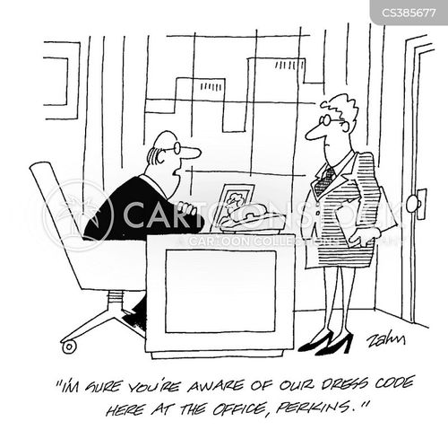 Workplace Dress Code Cartoons and Comics - funny pictures from CartoonStock