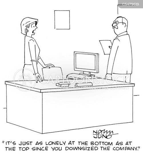 Downsized Workplace Cartoons and Comics - funny pictures from CartoonStock