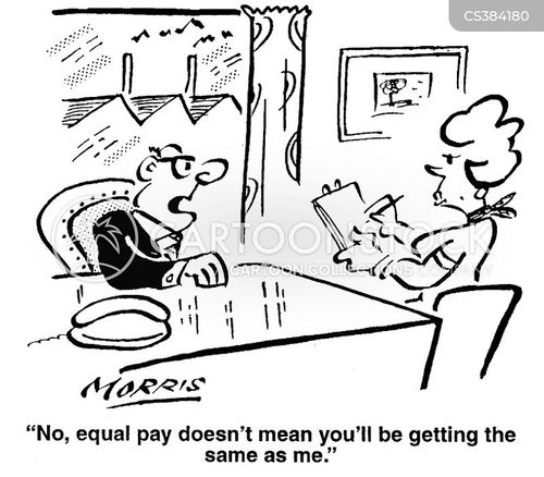 Equal Pay Cartoons and Comics - funny pictures from CartoonStock