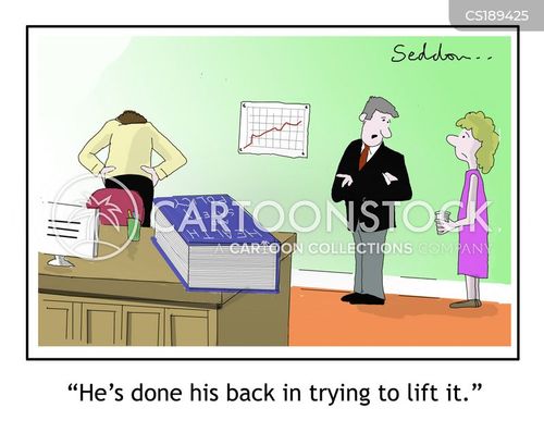 Back Injury Cartoons and Comics - funny pictures from CartoonStock