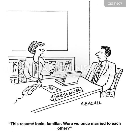 Cv Writing Cartoons and Comics - funny pictures from CartoonStock