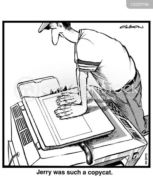 Copycat Cartoons and Comics - funny pictures from CartoonStock