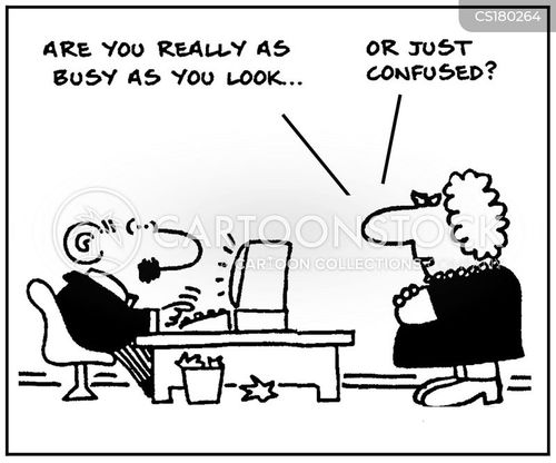 Typical Working Day At Office Stock Vector Funnyclay