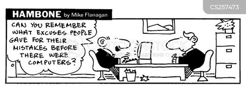 Tech Excuses Cartoons and Comics - funny pictures from CartoonStock