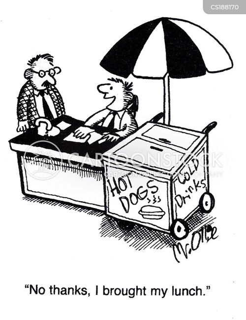 Working Lunch Cartoons and Comics - funny pictures from CartoonStock