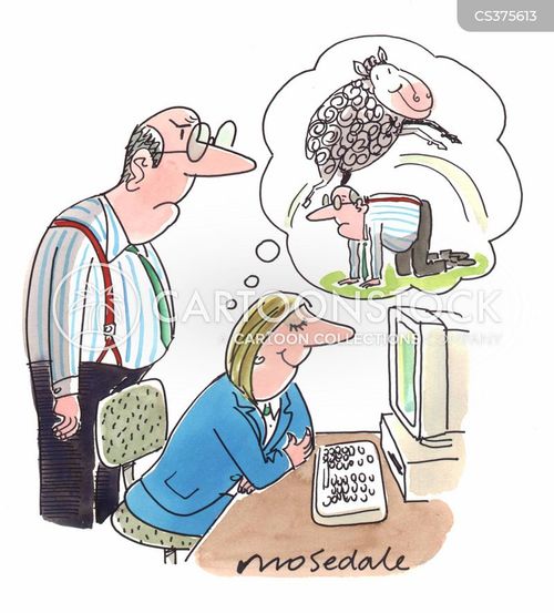 Old Woman Sheep Cartoons and Comics - funny pictures from CartoonStock