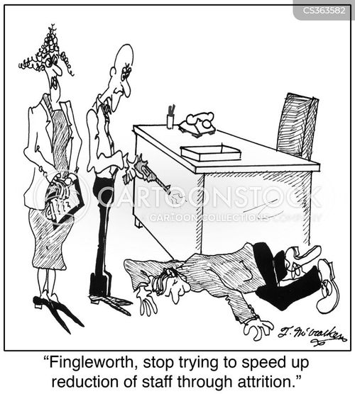 Attrition Cartoons and Comics - funny pictures from CartoonStock
