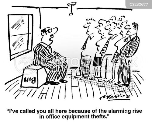 Office Theft Cartoons and Comics - funny pictures from CartoonStock