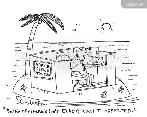 Offshoring Cartoons and Comics - funny pictures from CartoonStock