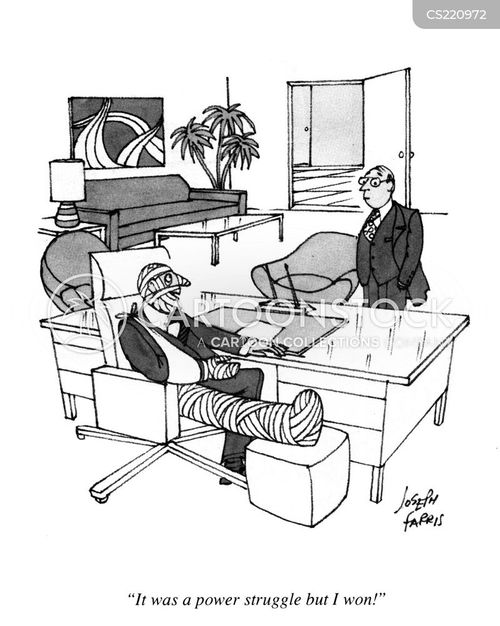 Power Struggle Cartoons and Comics - funny pictures from CartoonStock
