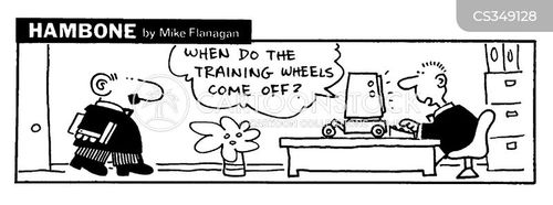 Training Wheels Cartoons and Comics - funny pictures from CartoonStock