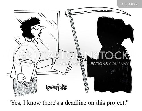 Dec 9 Deadline Cartoons and Comics - funny pictures from CartoonStock