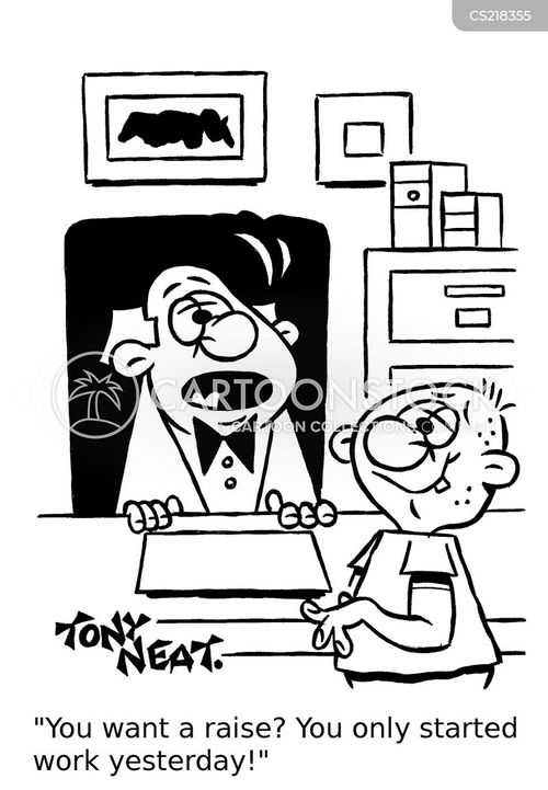 Salary Rise Cartoons and Comics - funny pictures from CartoonStock