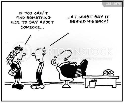 Backbiting Cartoons and Comics - funny pictures from CartoonStock