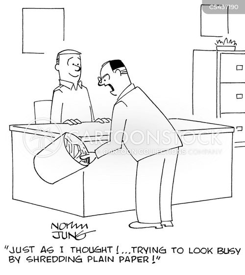 Shredding Cartoons and Comics - funny pictures from CartoonStock