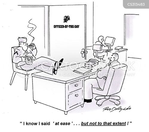 At Ease Cartoons and Comics - funny pictures from CartoonStock