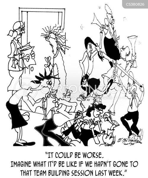 Team Building Cartoons and Comics - funny pictures from CartoonStock