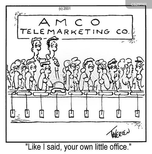 Telemarketeer Cartoons and Comics - funny pictures from CartoonStock
