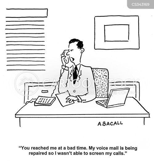 Voice Message Cartoons and Comics - funny pictures from CartoonStock