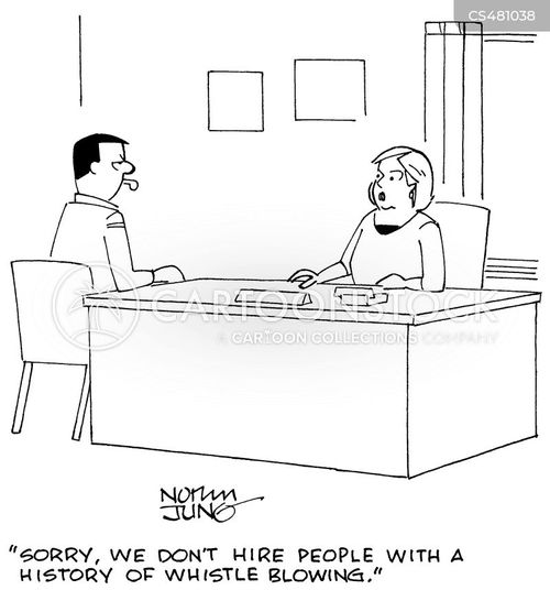 Whistleblower Cartoons and Comics - funny pictures from CartoonStock