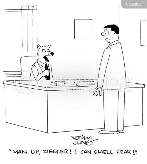 Show No Fear Cartoons and Comics - funny pictures from CartoonStock
