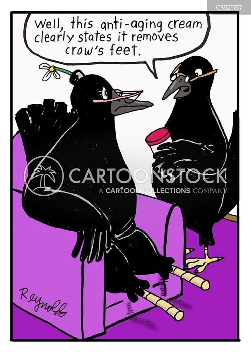 Crow's Feet Cartoons and Comics - funny pictures from CartoonStock