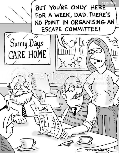 Elderly Care Homes Cartoons and Comics - funny pictures from CartoonStock