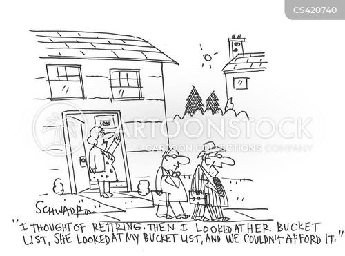 Bucket List Cartoons and Comics - funny pictures from CartoonStock