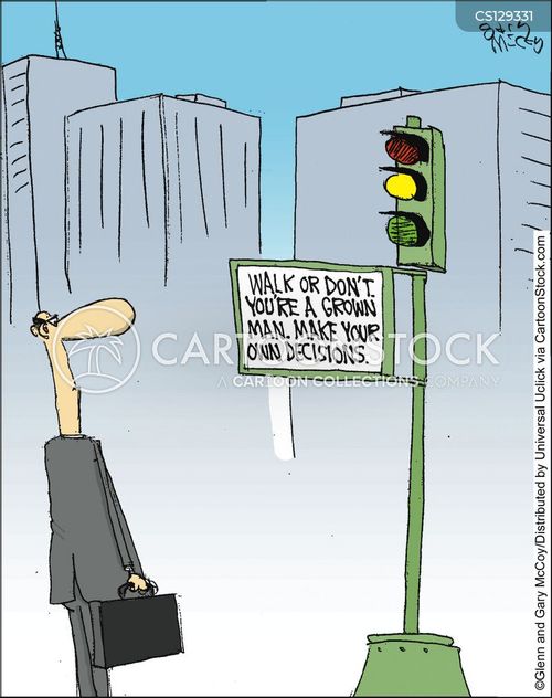 Dont Walk Cartoons and Comics - funny pictures from CartoonStock