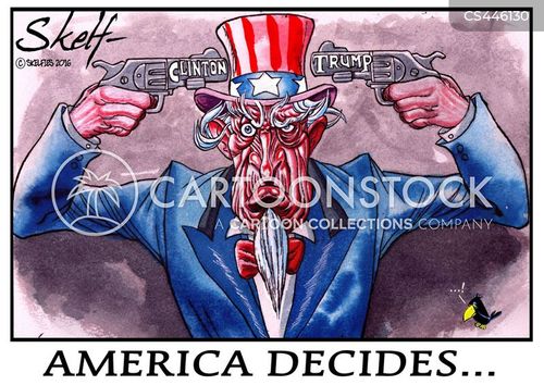 America Decides Cartoons and Comics - funny pictures from CartoonStock
