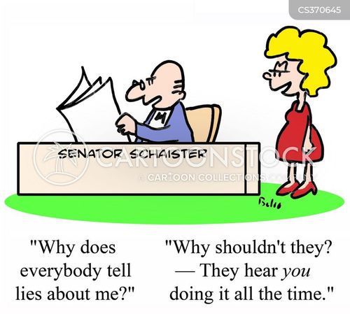 Telling Lies Cartoons and Comics - funny pictures from CartoonStock