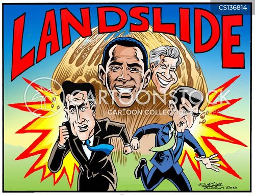 Landslide Cartoons and Comics - funny pictures from CartoonStock