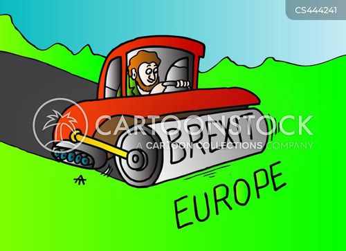 Exiting Europe Cartoons and Comics - funny pictures from CartoonStock