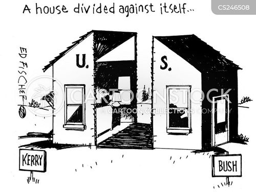 A House Divided Cartoons and Comics - funny pictures from CartoonStock