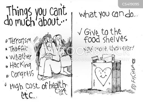 Food Shelter Cartoons and Comics - funny pictures from CartoonStock