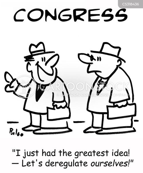 Deregulate Cartoons and Comics - funny pictures from CartoonStock