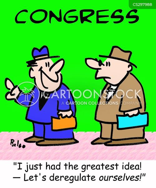 Deregulate Cartoons and Comics - funny pictures from CartoonStock