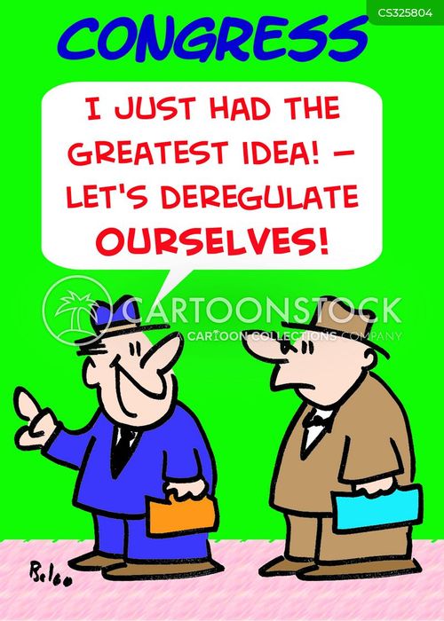 Deregulate Cartoons and Comics - funny pictures from CartoonStock