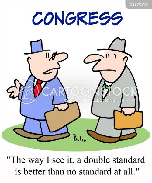 Double Standards Cartoons and Comics - funny pictures from CartoonStock