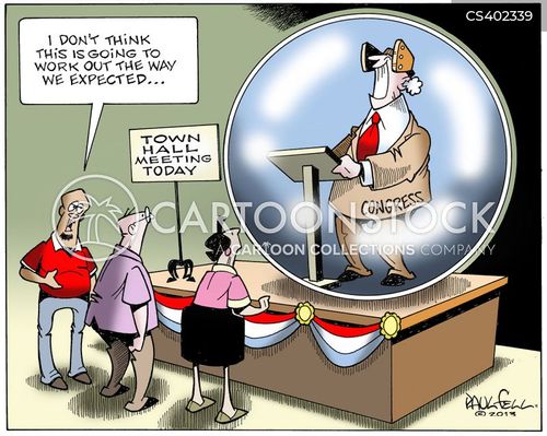 Town Hall Cartoons and Comics - funny pictures from CartoonStock