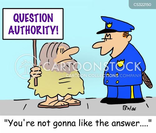 Question Authority Cartoons and Comics - funny pictures from CartoonStock