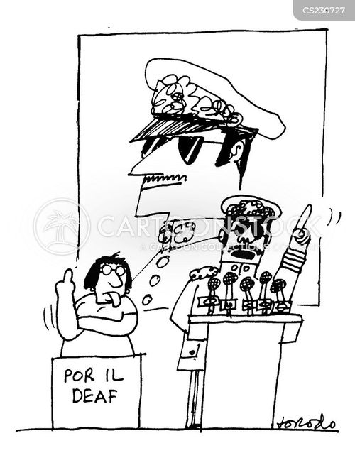 Signing For The Deaf Cartoons and Comics - funny pictures from CartoonStock