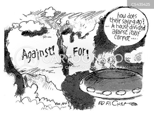A House Divided Against Itself Cannot Stand Cartoons and Comics - funny ...