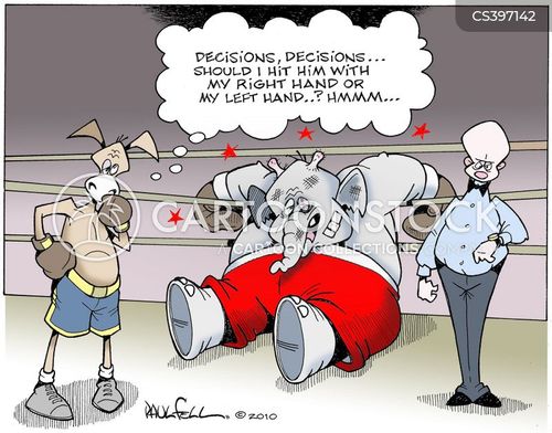 Rope Fight Cartoons and Comics - funny pictures from CartoonStock